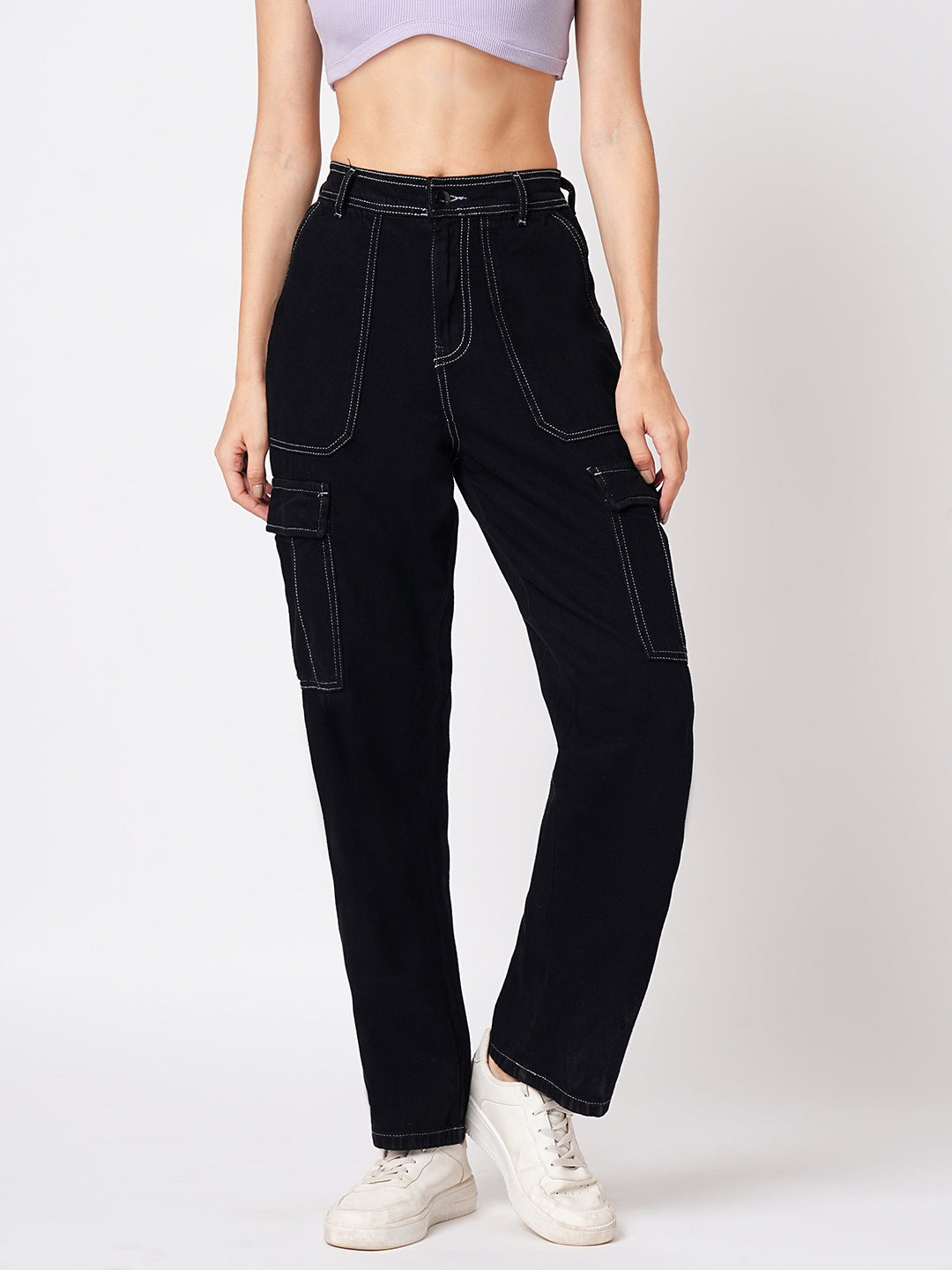 Buy Women High-Rise Cargo | Kraus Jeans