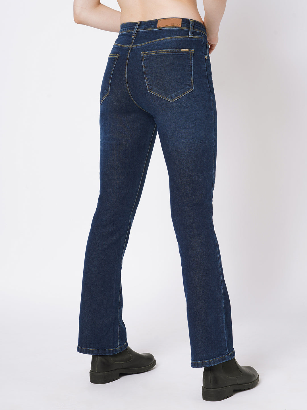 Buy Women Blue Mini Flare Jeans | Kraus Jeans
